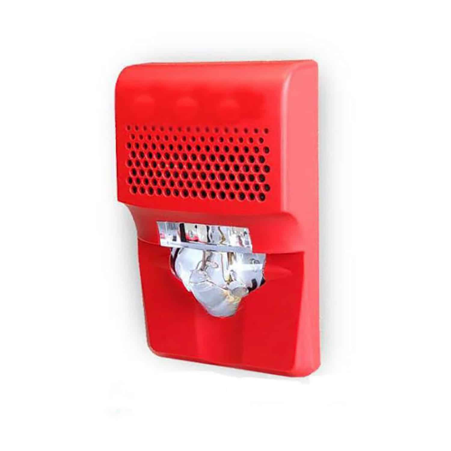 Sirene Áudio Visual Convencional Vermelha G1avrn – Tasso Engenharia